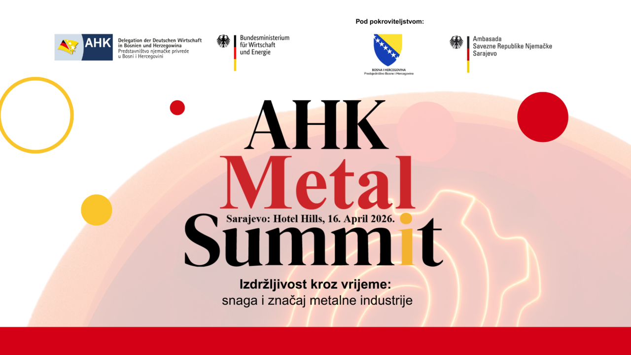 Otvorene prijave: AHK Metal Summit 2026